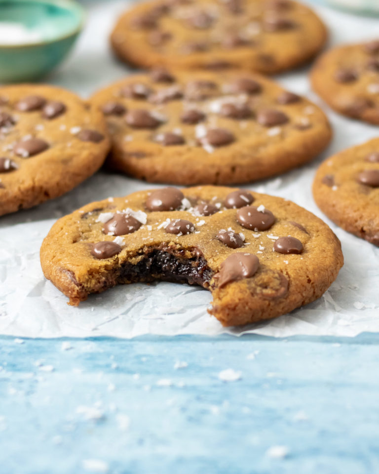 Chocolate chip cookies med inbakad kladdkaka – Camilla Hamid