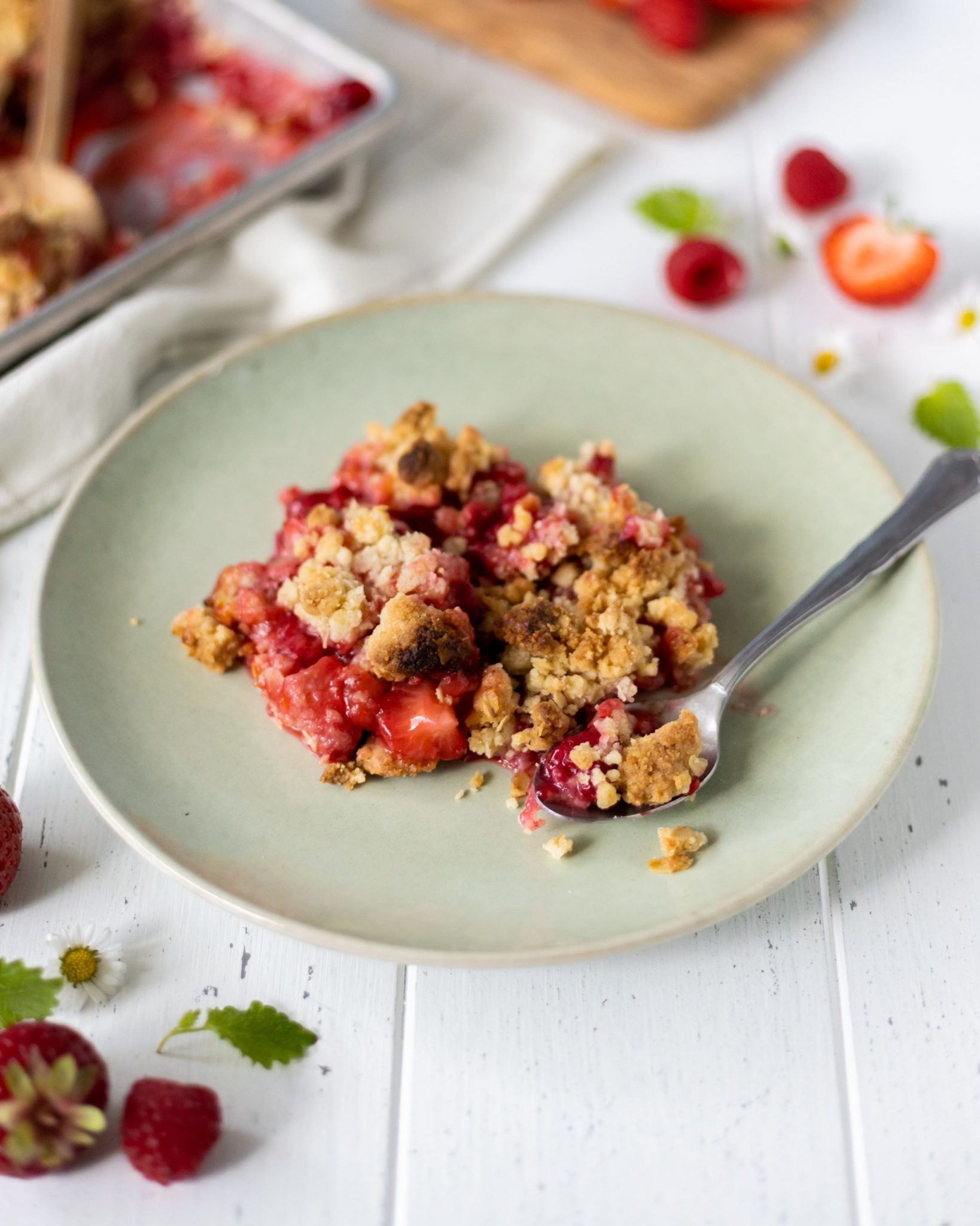 Smulpaj med jordgubbar & hallon – Camilla Hamid